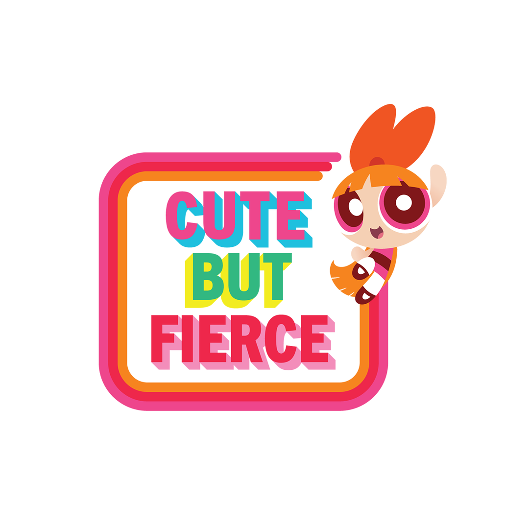 Official Powerpuff Girls Cute But Fierce Oversized T-Shirt – Bollywoo